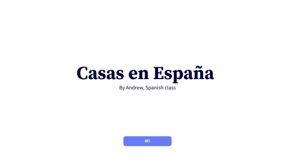 Presentación Español - Casas España | Genially