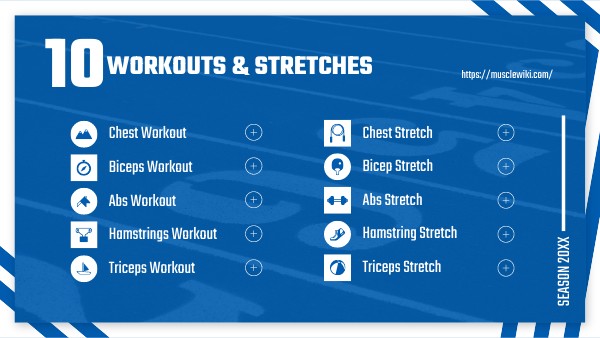 Workout/Stretch List