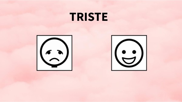 distinción con pictos contento y triste | Genially