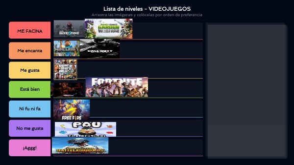 LISTA DE NIVELES | Genially