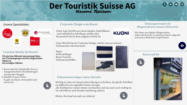 HORIZONTAL CORPORATE BRANDBOARD | Genially
