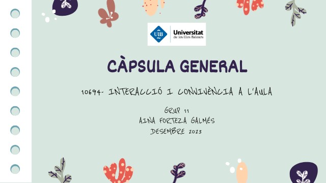 CÀPSULA GENERAL | Genially