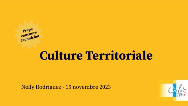 Edition 1 - Culture Territoriale | Genially