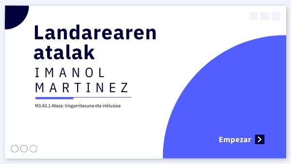 Landarearen atalak Imanol Martinez
