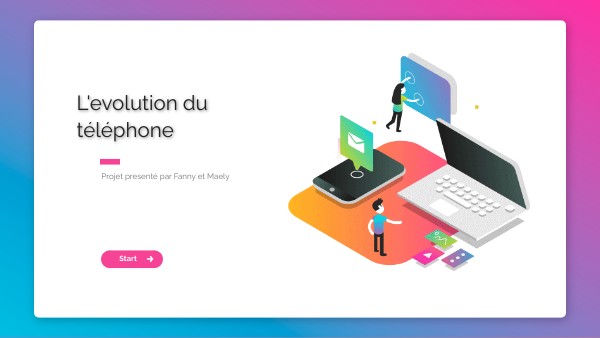 evolution du telephone fanny et maely