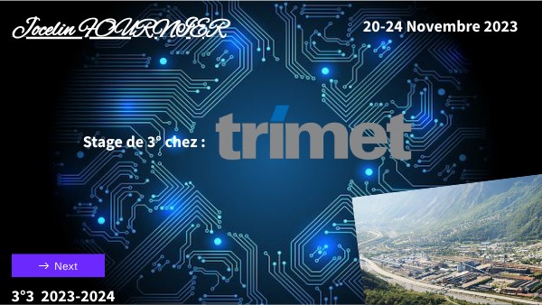 Mon stage de 3° chez Trimet