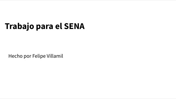 Presnetacion sena | Genially
