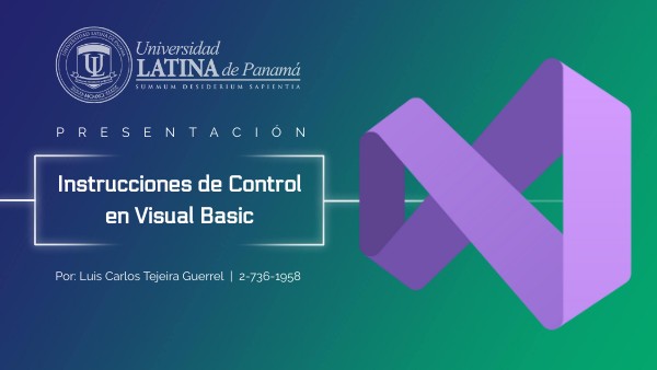 Instrucciones de Control en Visual Basic | Genially