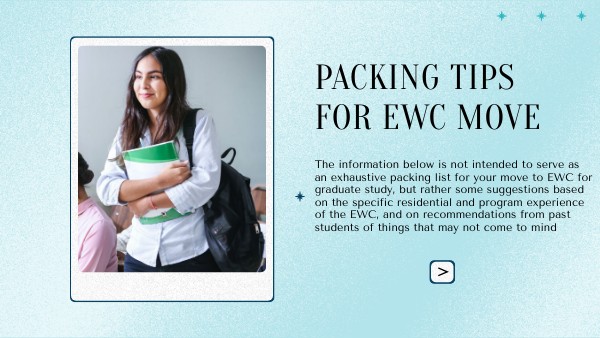 Packing List EWC | Genially