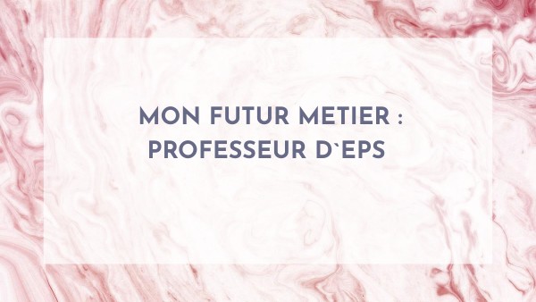 professeur d`EPS | Genially