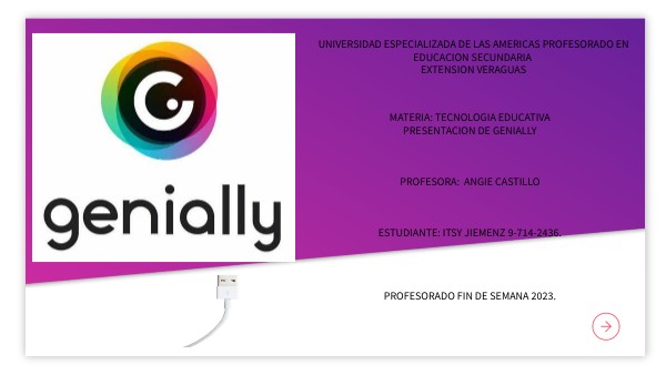 PRESENTACION DE GENIALYY | Genially
