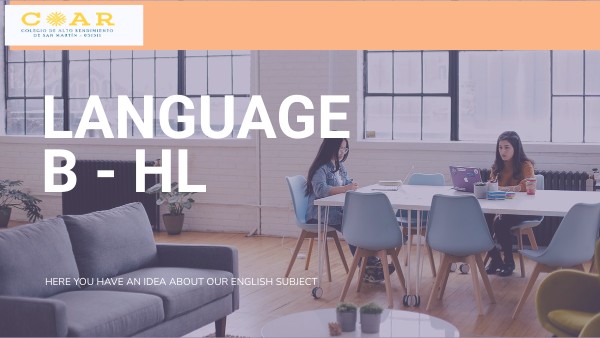 LANGUAGE B - HL 2023 | Genially