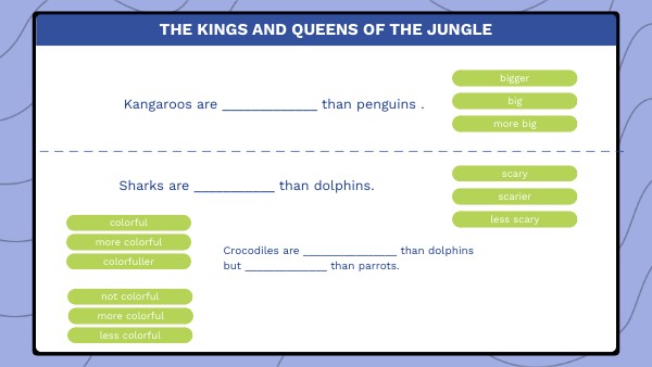 Animal comparatives | Genially