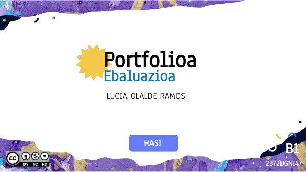 PORTFOLIOA B1- LUCIA OLALDE RAMOS | Genially