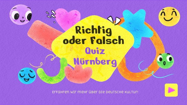 Richtig oder Falsch Quiz ~ Nürnberg ~ | Genially
