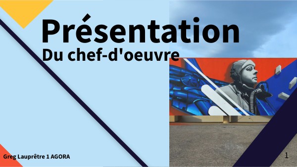PRESENTATION PROJET CHEF-D'OEUVRE