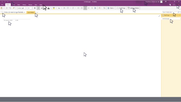 Interactive Onenote Picture