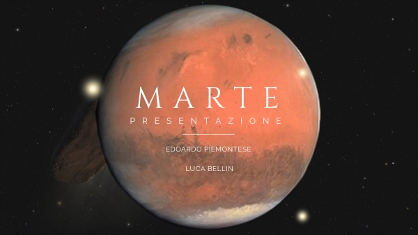 PRESENTAZIONE MARTE | Genially