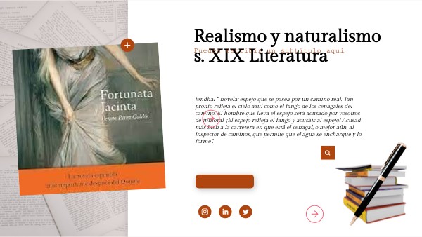 REALISMO Y NATURALISMO LITERATURA ESPAÑOLA | Genially