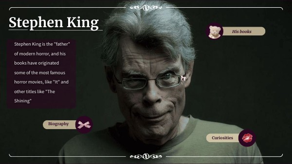 stephen king | Genially