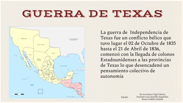 GUERRA DE TEXAS | Genially