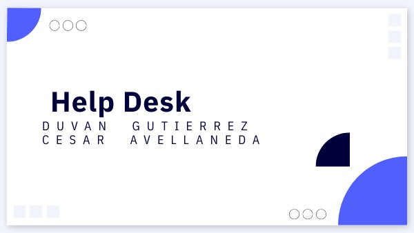 PRESENTACIÓN DE HELP DESK CONCEPTOS