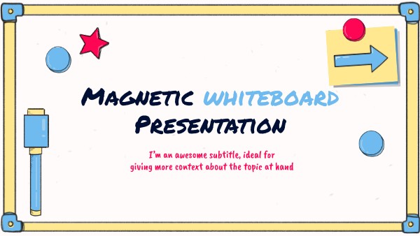 MAGNETIC WHITEBOARD PRESENTATION | Genially