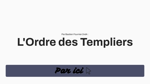 Ordre des Templiers
