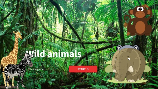 Wild animals escape game | Genially