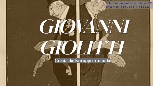 Giovanni giolitti ( AMANDA )