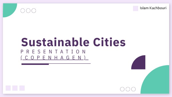 Sustainable Cities PRESENTATION | Genially