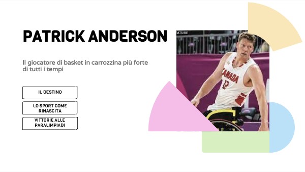 Biografia Patrick Anderson | Genially