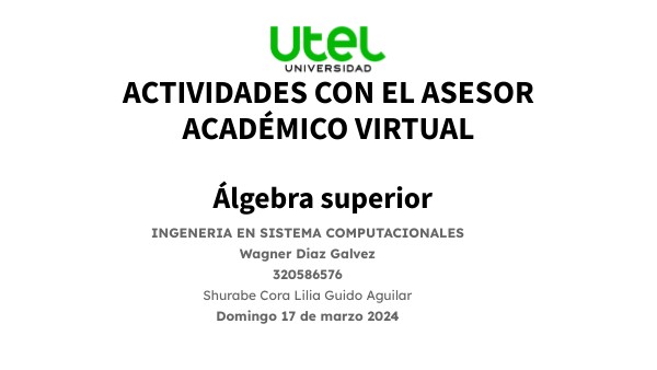 Álgebra superior semama2