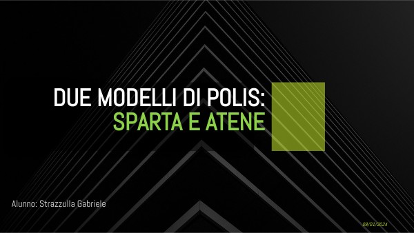 Due modelli di polis: Sparta e Atene