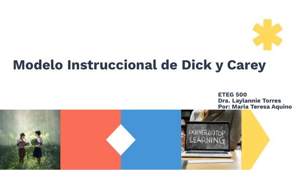 MODELO INSTRUCCIONAL DE DICK & CAREY | Genially