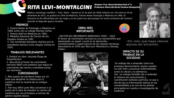 RITA LEVI MONTALCINI | Genially