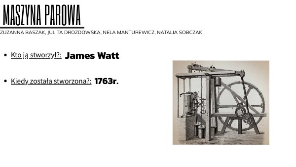maszyna parowa | Genially