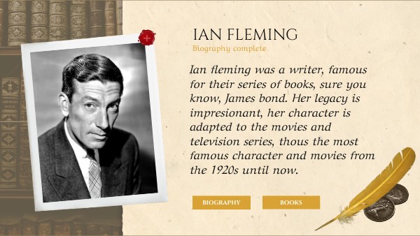 BIO IAN FLEMING | Genially