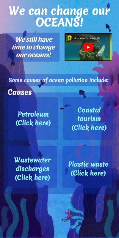 oceans infography | Genially