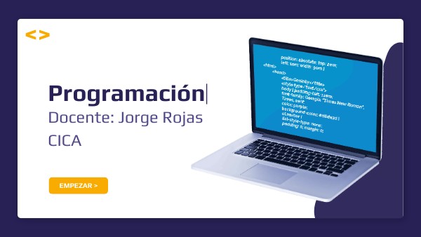 Conceptos básicos de programación | Genially