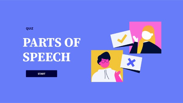 Parts of speech Genially Quiz