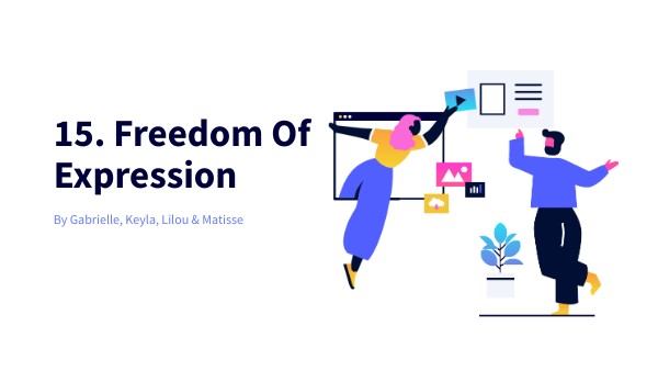 15. Freedom Of Expression