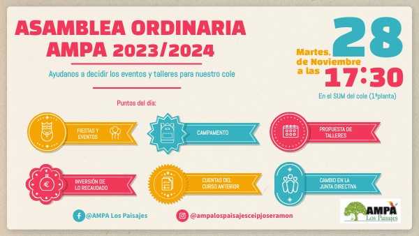 Asamblea AMPA 2023/2024 | Genially