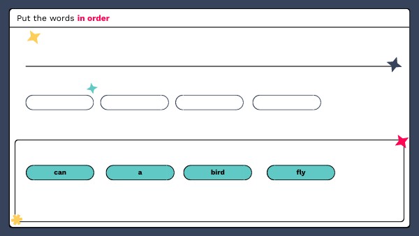 Put the words in order | Genially