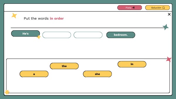 Put the words in order