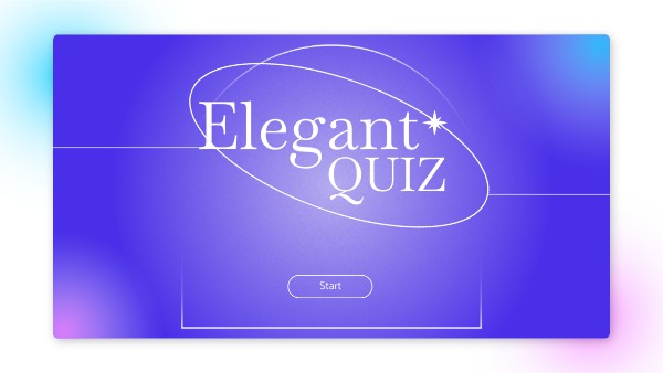 ELEGANT QUIZ | Genially