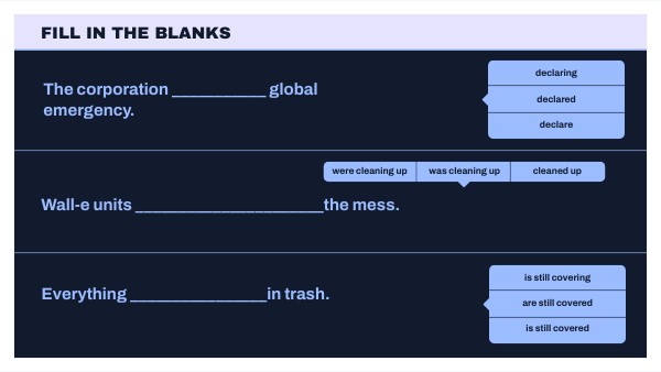 Fill in the blanks | Genially