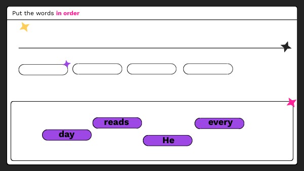 Put the words in order | Genially