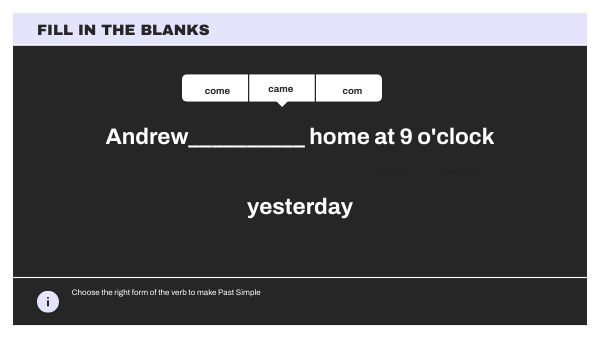 Fill in the blanks | Genially