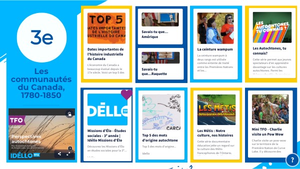 Études sociales 3e année